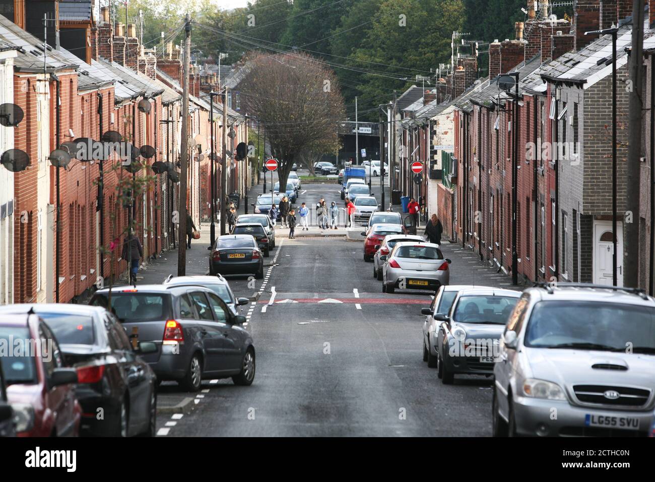 Roma community in Page Hall Sheffield Stock Photo - Alamy