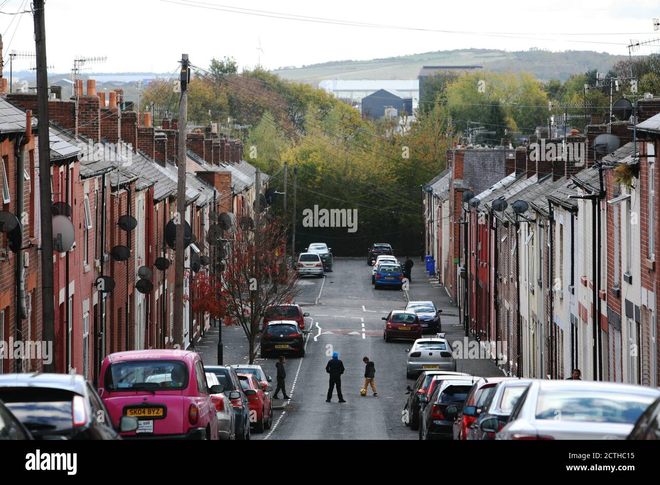 Roma community in Page Hall Sheffield Stock Photo - Alamy