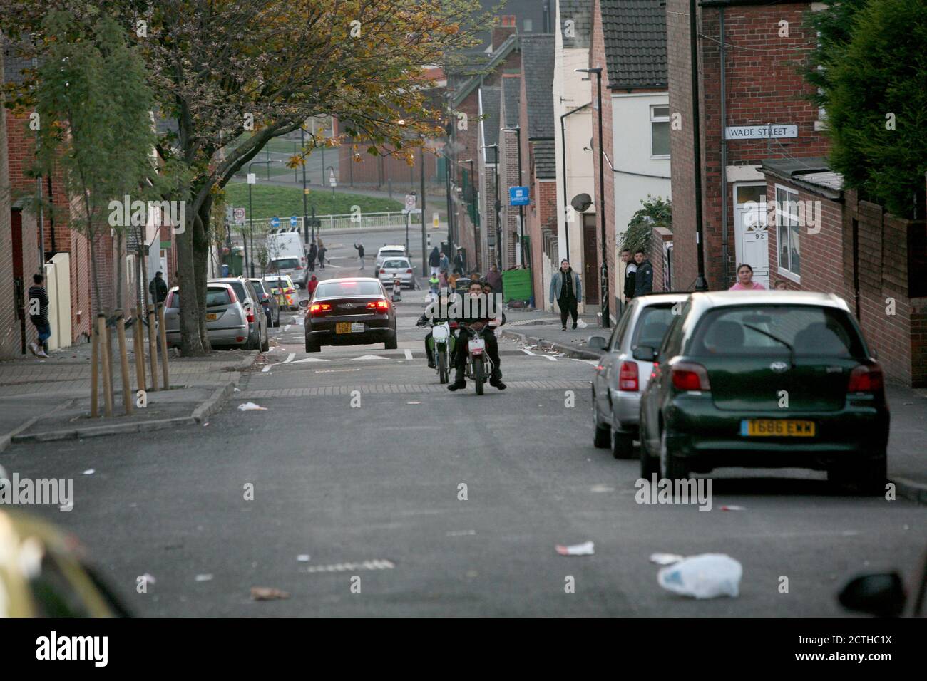 Roma community in Page Hall Sheffield Stock Photo - Alamy