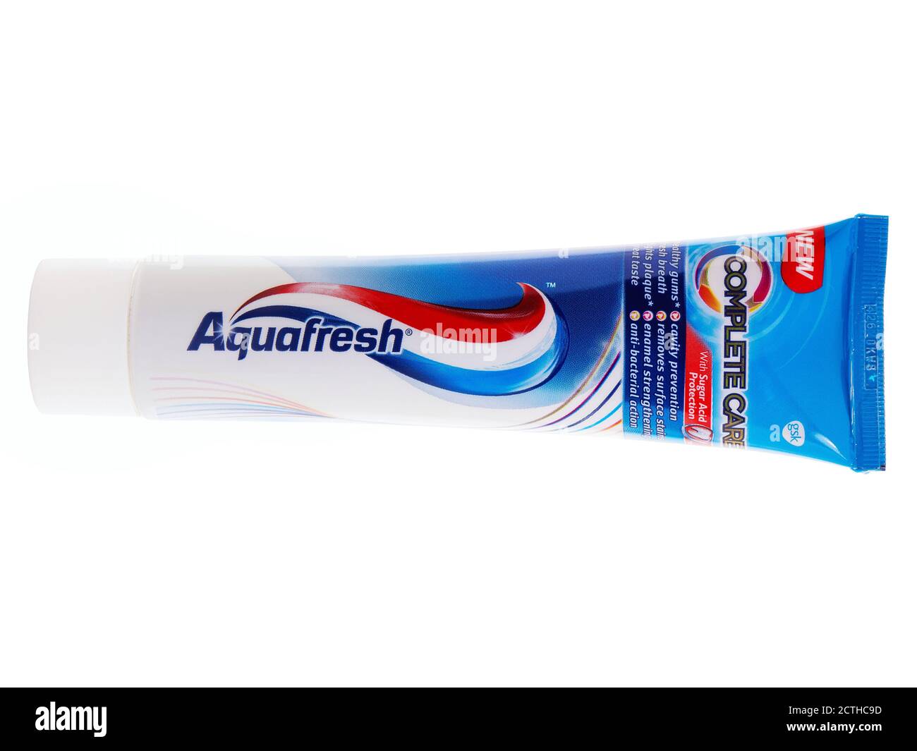 BUCHAREST, ROMANIA - MAY 14, 2016. Aquafresh Complete Care Toothpaste ...