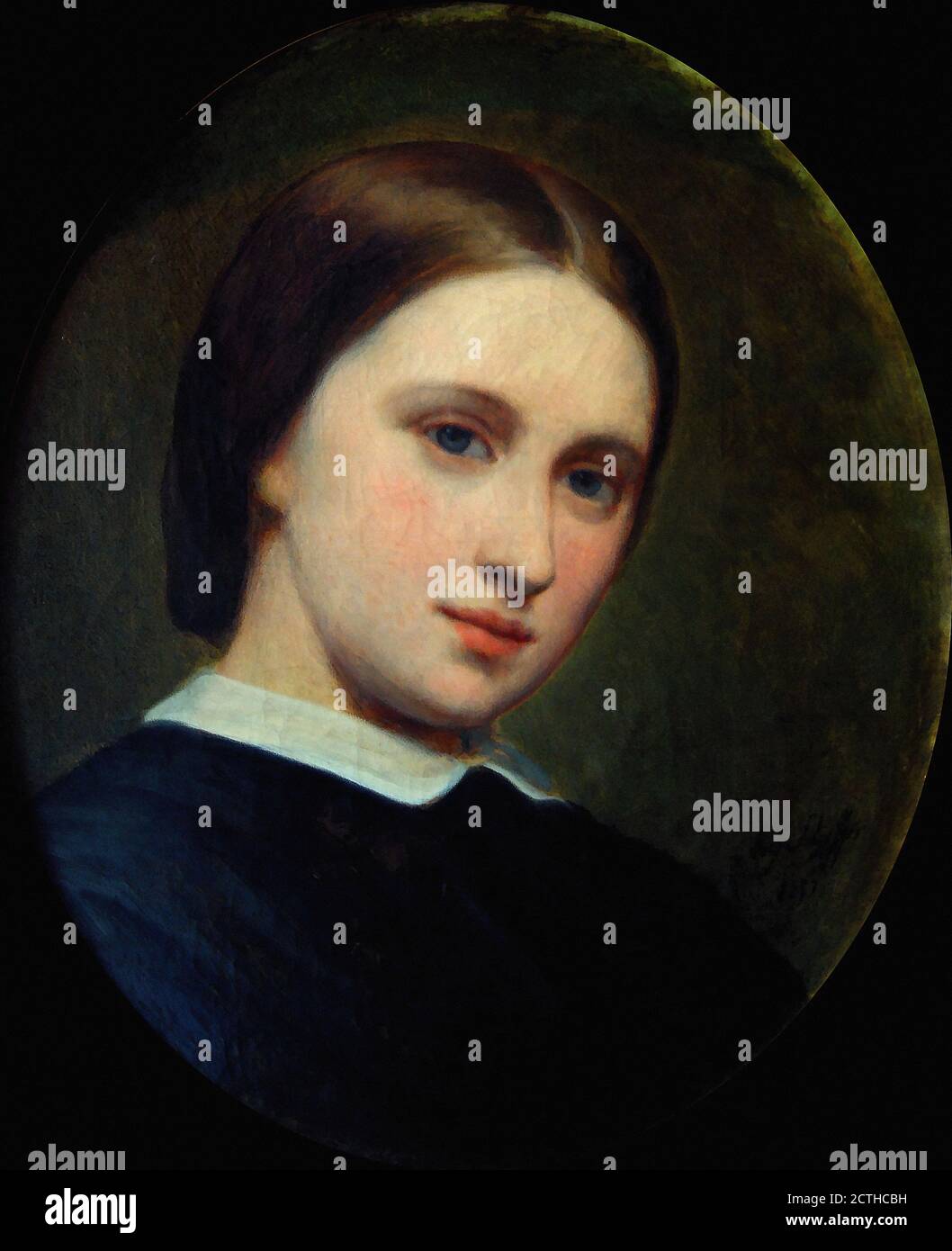 Scheffer Ary - Portrait De Cornelia Marjolin-Scheffer - Dutch School ...