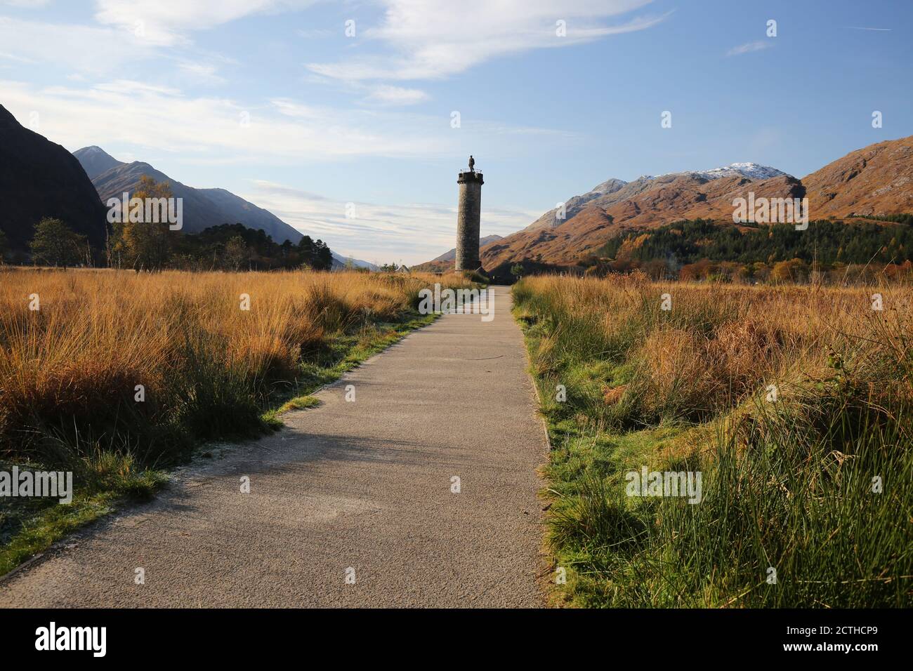 Glenfinnan Monument, Lochaber Scotland 1815, in tribute to the Jacobite ...