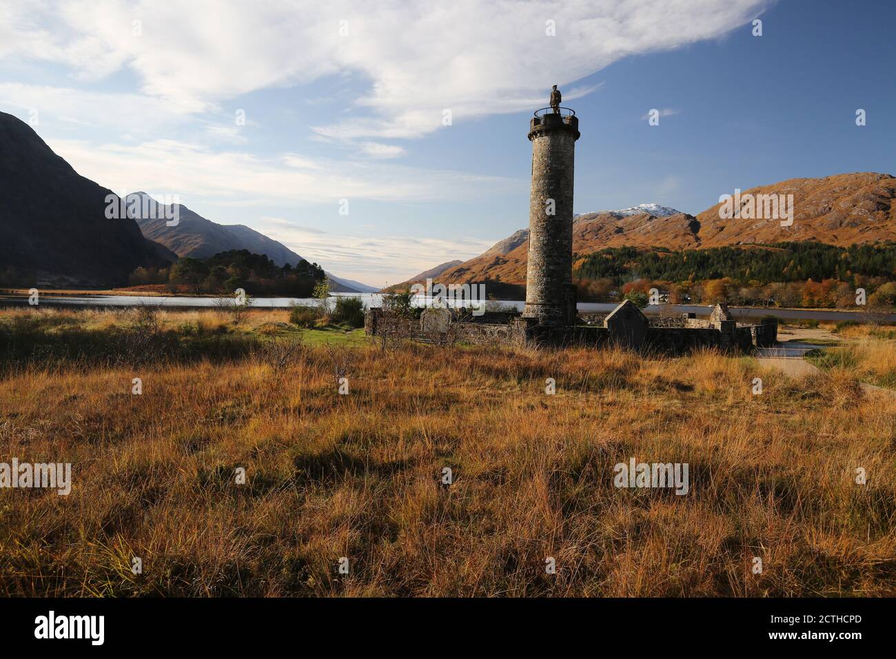 Glenfinnan Monument, Lochaber Scotland 1815, in tribute to the Jacobite ...