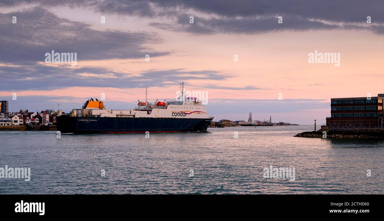 Commodore Goodwill cargo ship linking UK mainland with Channel Islands ...