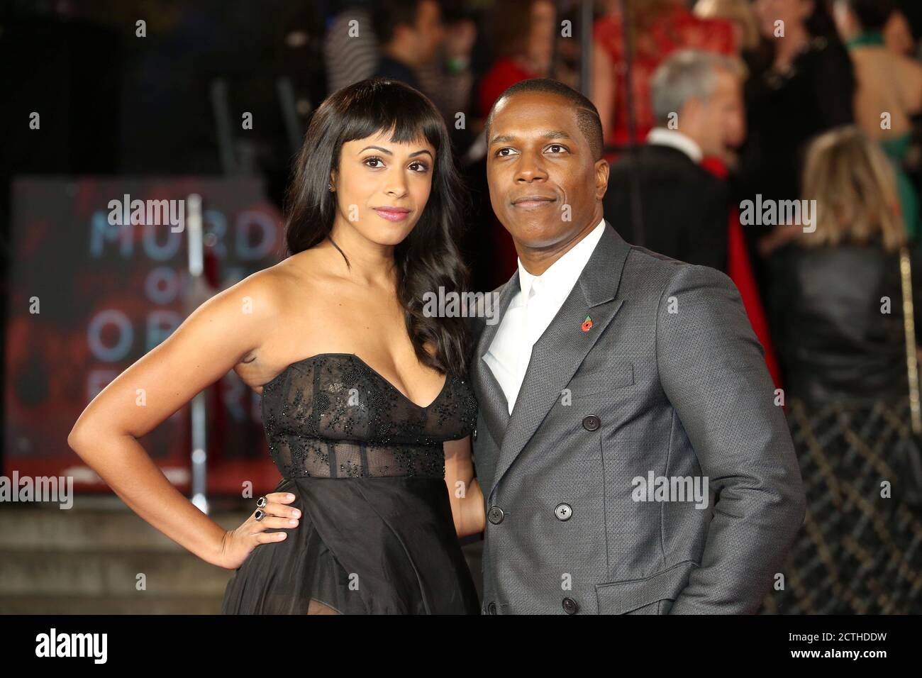 Nicolette Robinson and Leslie Odom Jr attend the 'Murder On The Orient ...