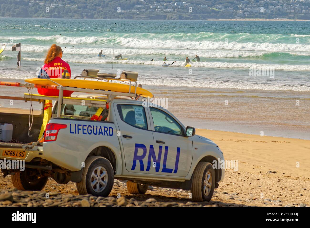 Cornwall lifeguards rnli hi-res stock photography and images - Alamy