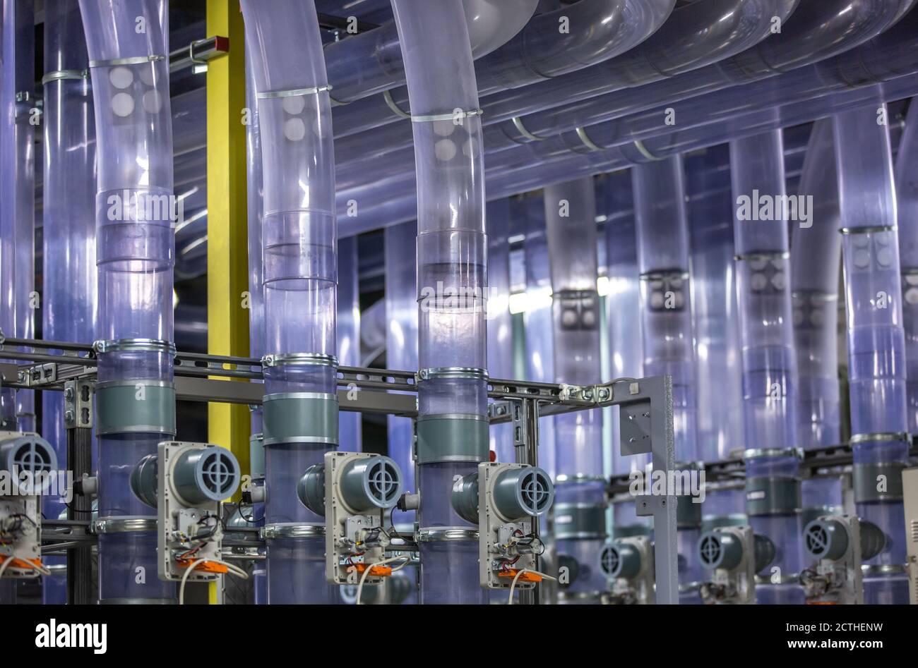 Pipeline mail logistics center, distribution center of a tube post ...