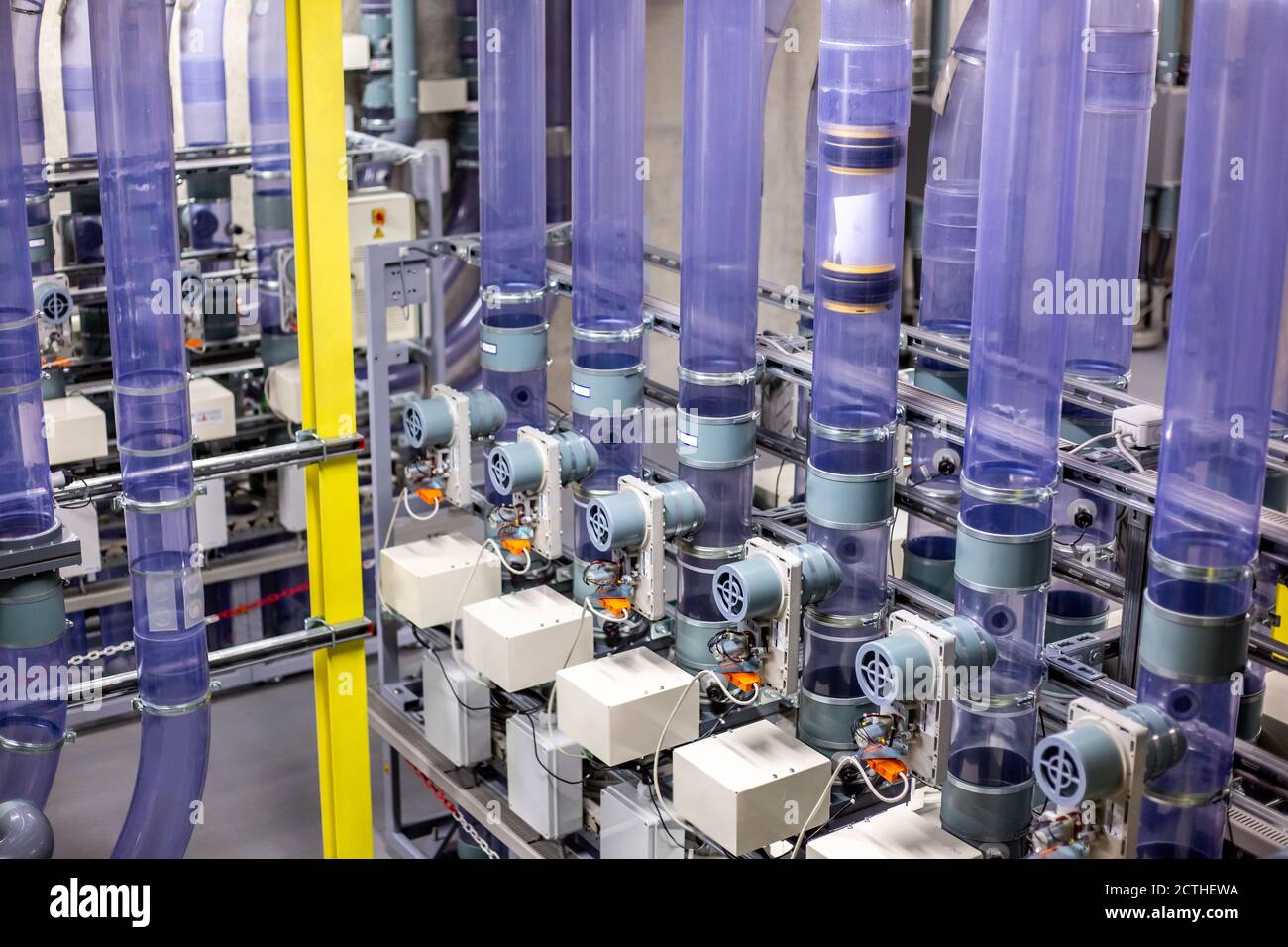 Pipeline mail logistics center, distribution center of a tube post ...