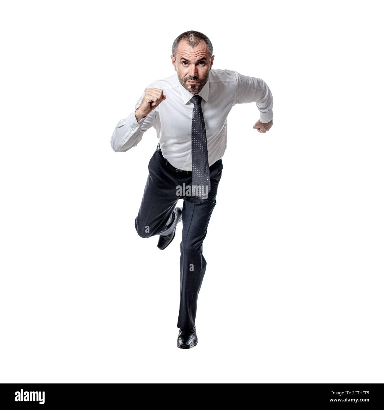 Man running front view hi-res stock photography and images - Alamy