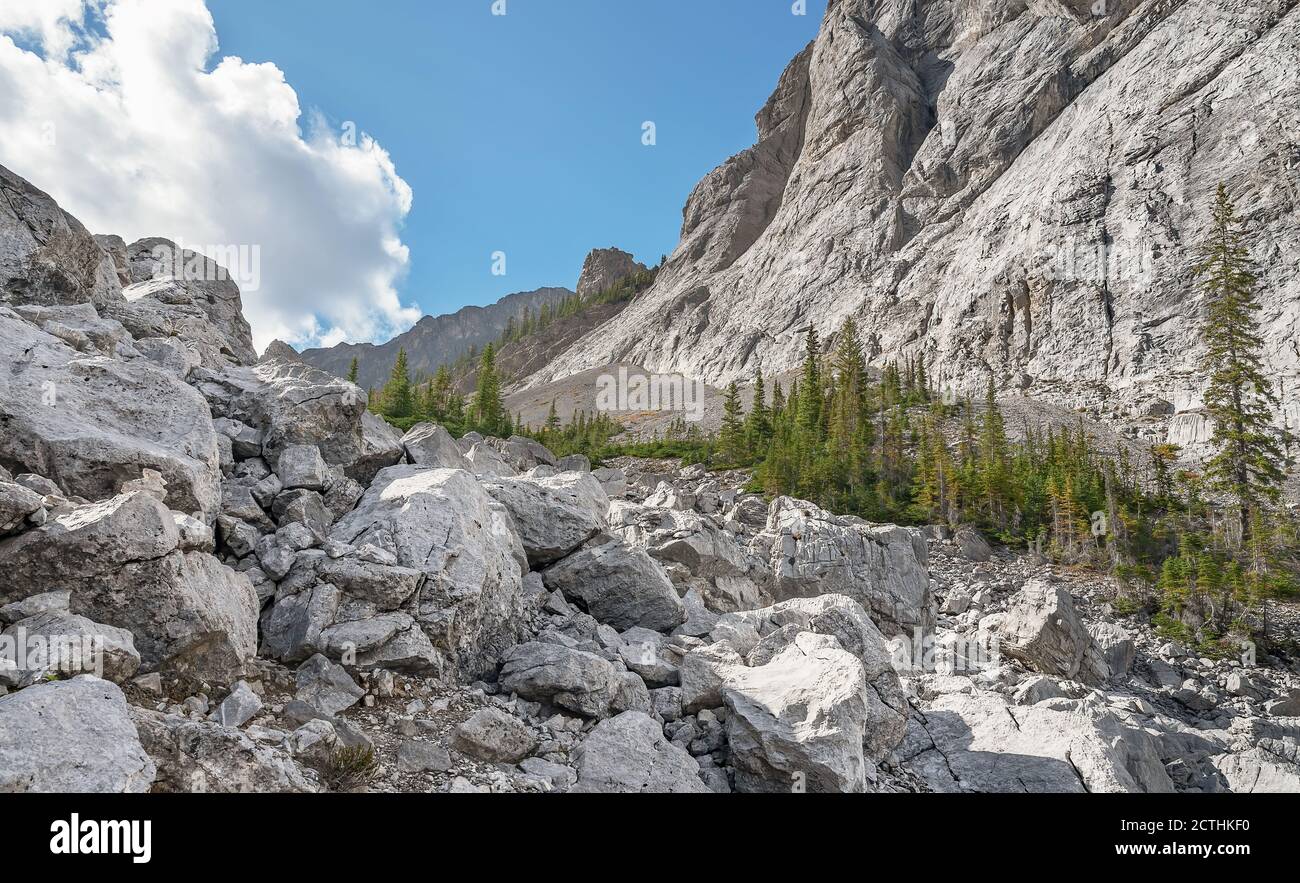 Cory Pass and Gargoyle Valley in Banff National Park, Alberta, Canada ...