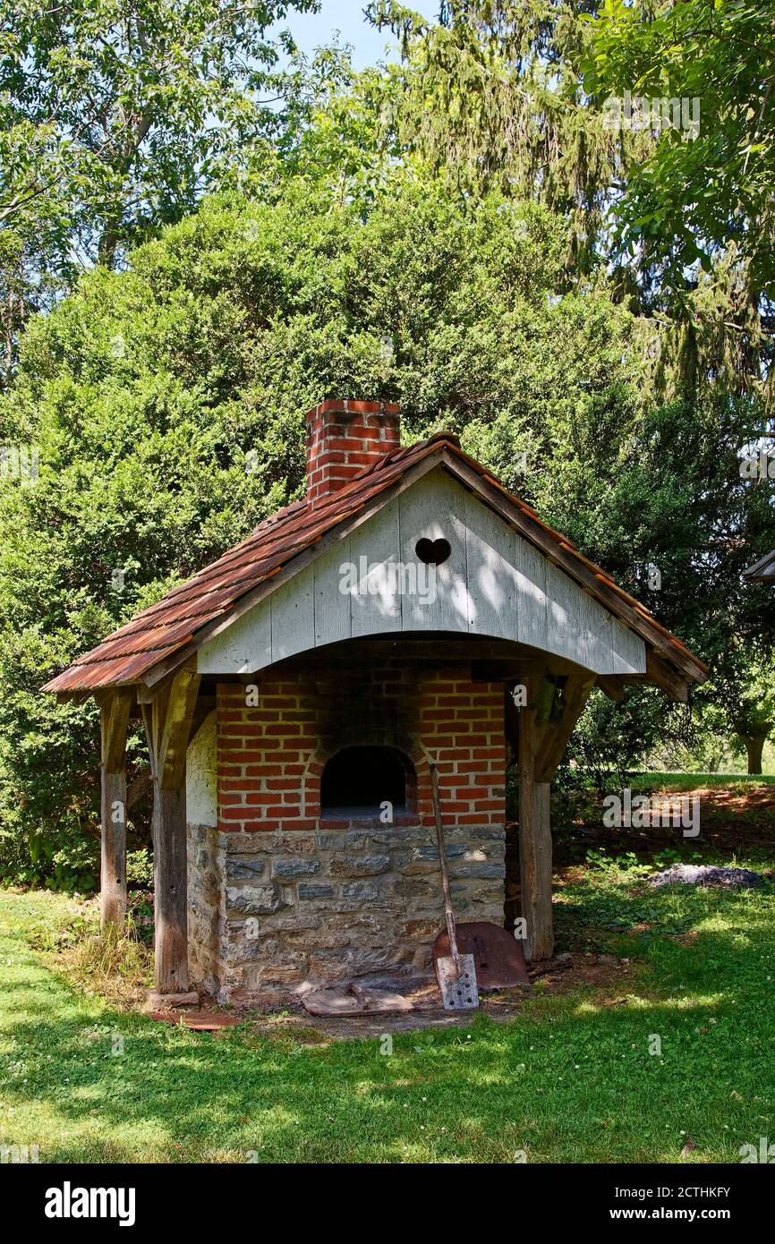 outdoor oven, old, stone, brick, rural scene, cooking, baking, wood ...