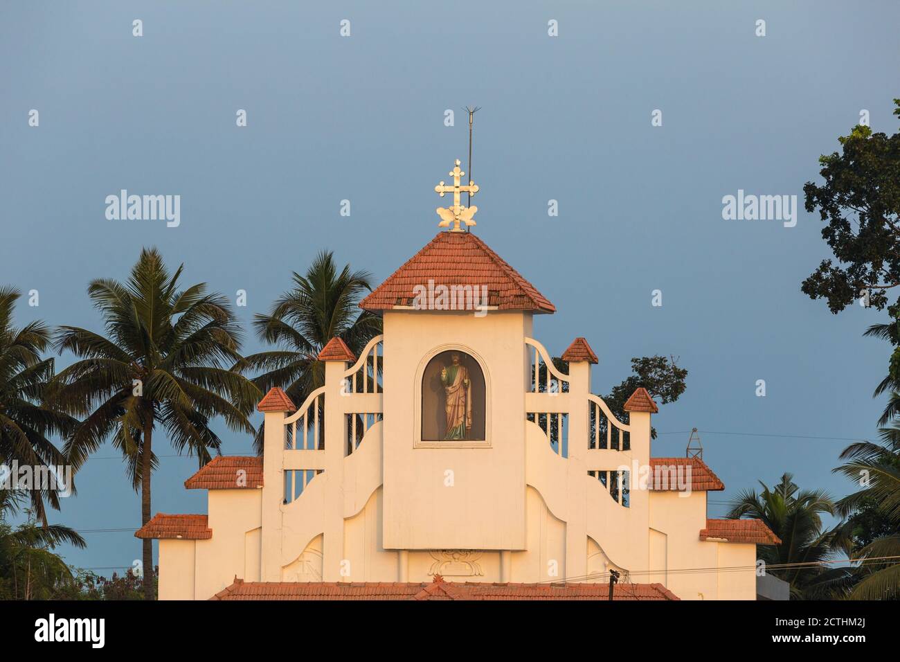 India, Kerala, Alappuzha (Alleppey), Backwaters, Church Stock Photo - Alamy