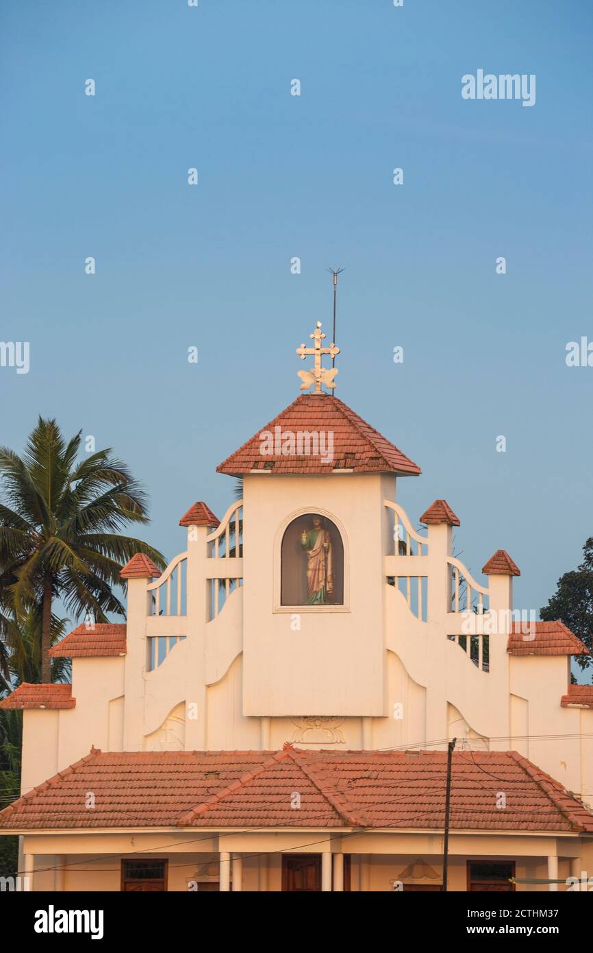 India, Kerala, Alappuzha (Alleppey), Backwaters, Church Stock Photo - Alamy