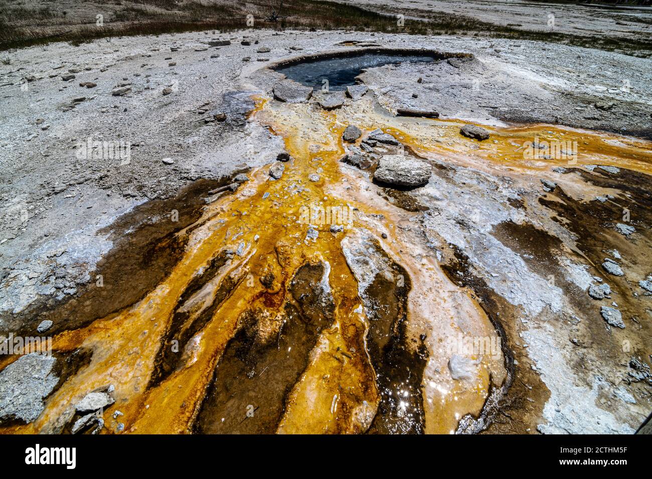 Ear Spring, Upper Geyser Basin Area, Yellowstone National Park Stock ...