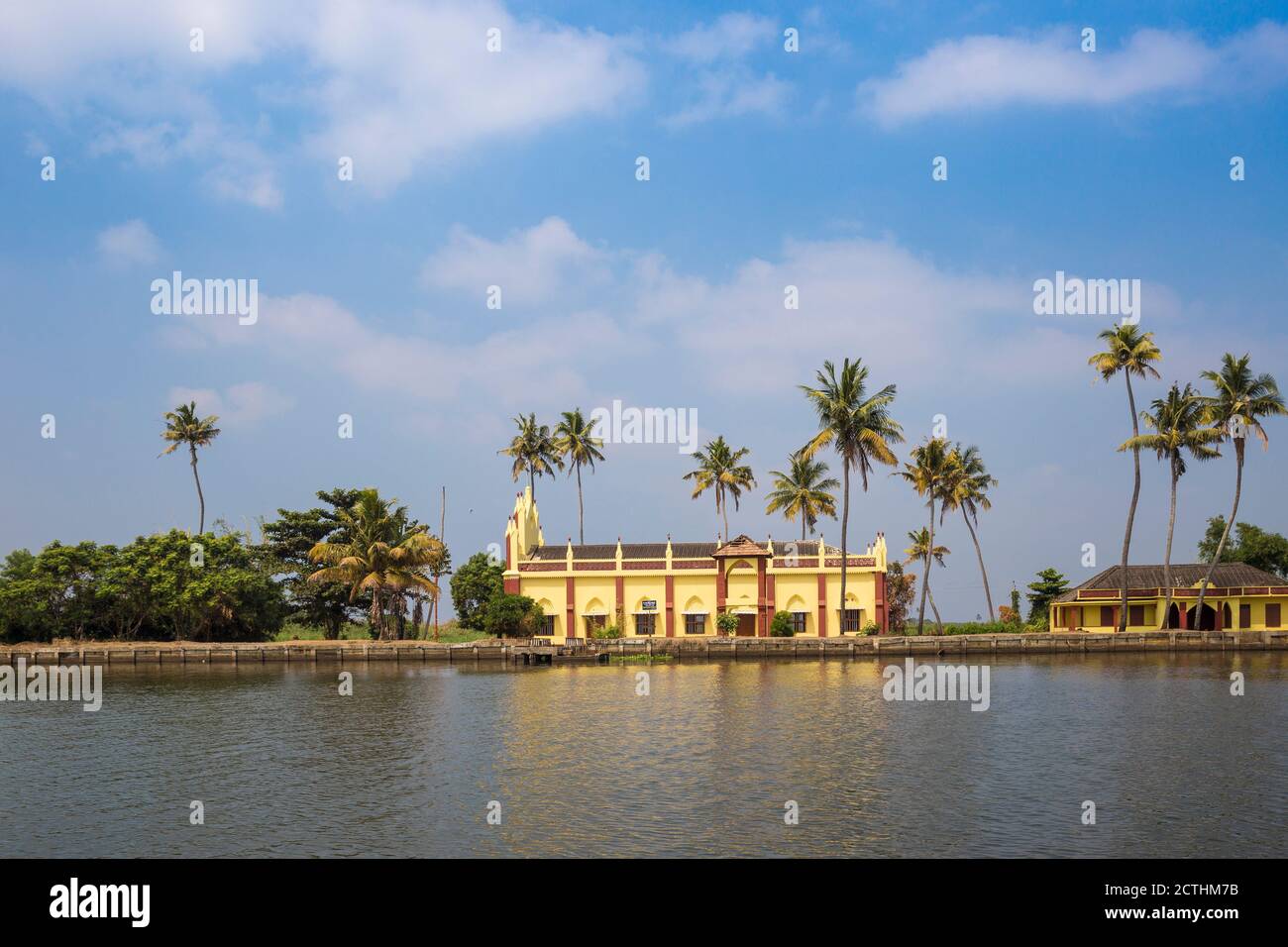 India, Kerala, Alappuzha (Alleppey), Backwaters, Church Stock Photo - Alamy