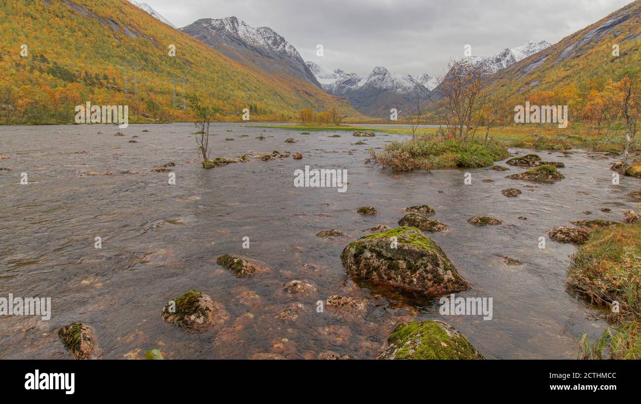 Big river after lots of rain Stock Photo - Alamy