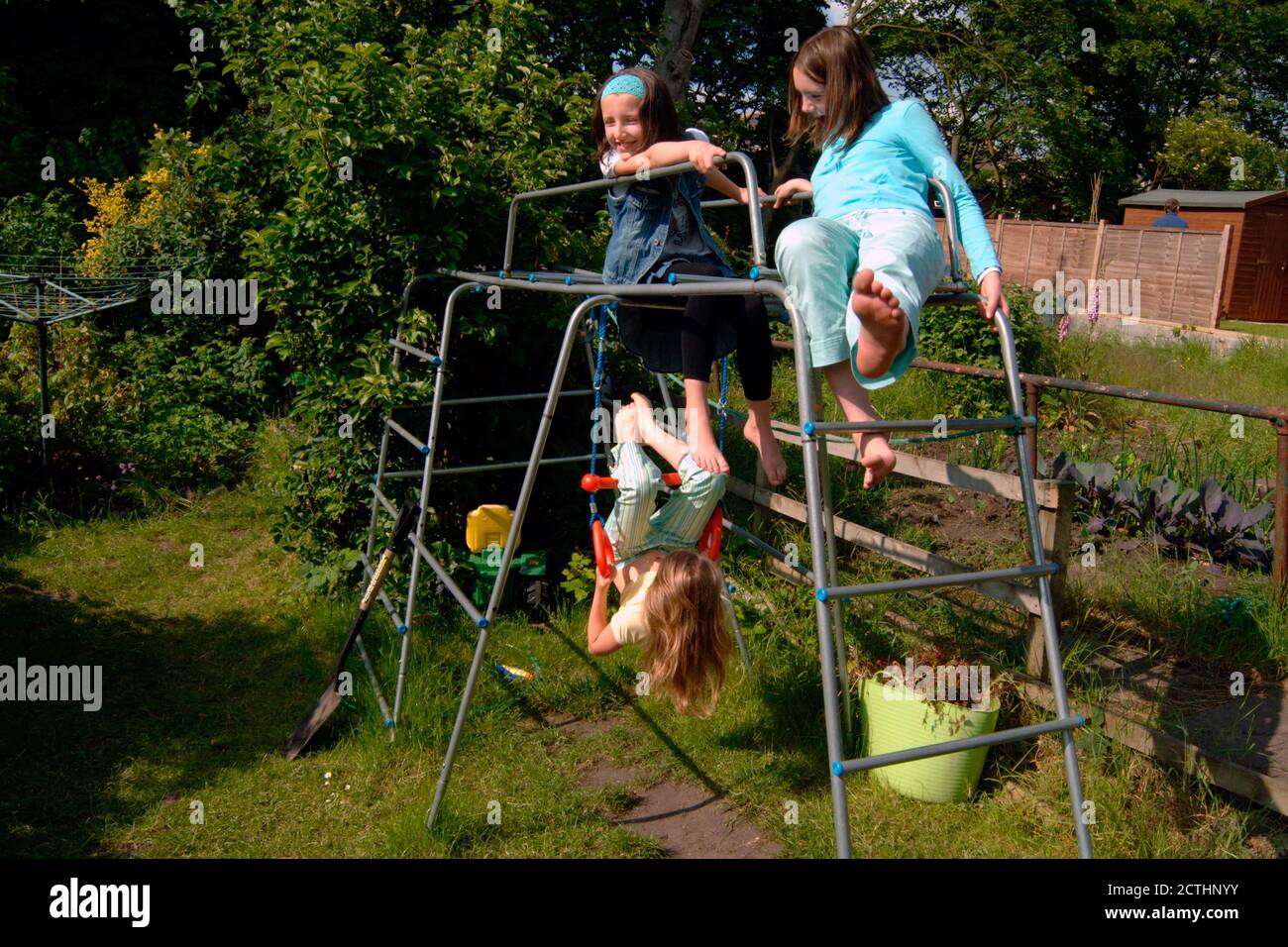 Girls Climbing Frames High Resolution Stock Photography and Images - Alamy