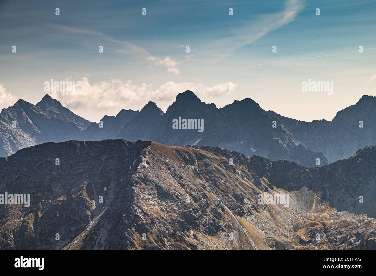 Tatra summits panorama Stock Photo - Alamy