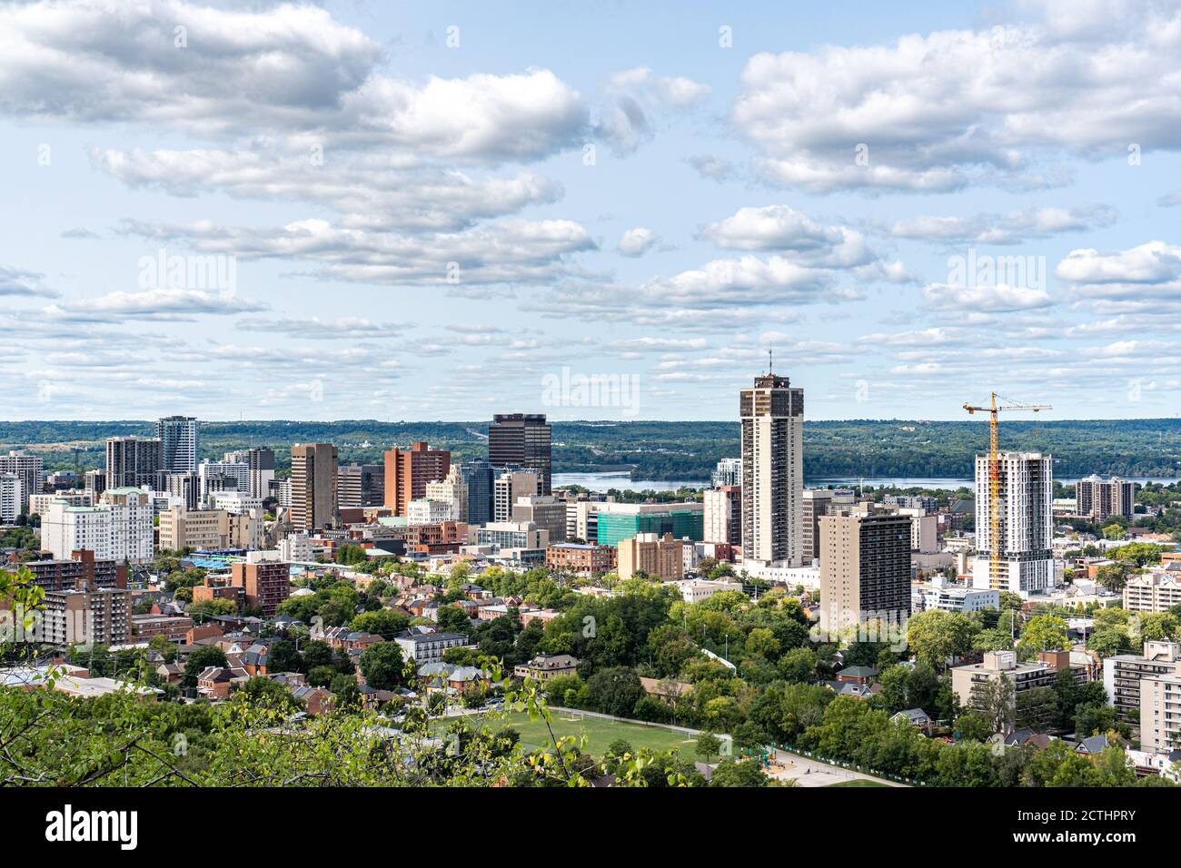 Hamilton Skyline view from Sam Lawrence park Stock Photo - Alamy