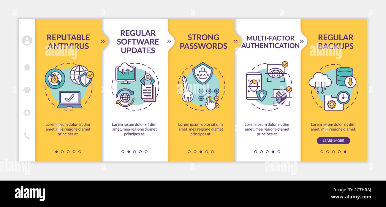 Security management onboarding vector template Stock Vector Image & Art ...