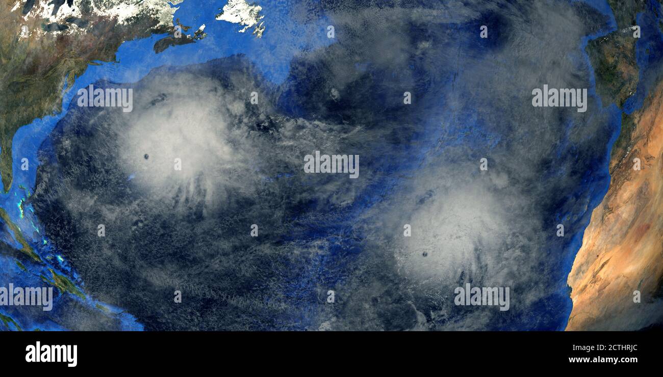 Hurricane Cloud shown from Space. Extremely detailed and realistic high ...