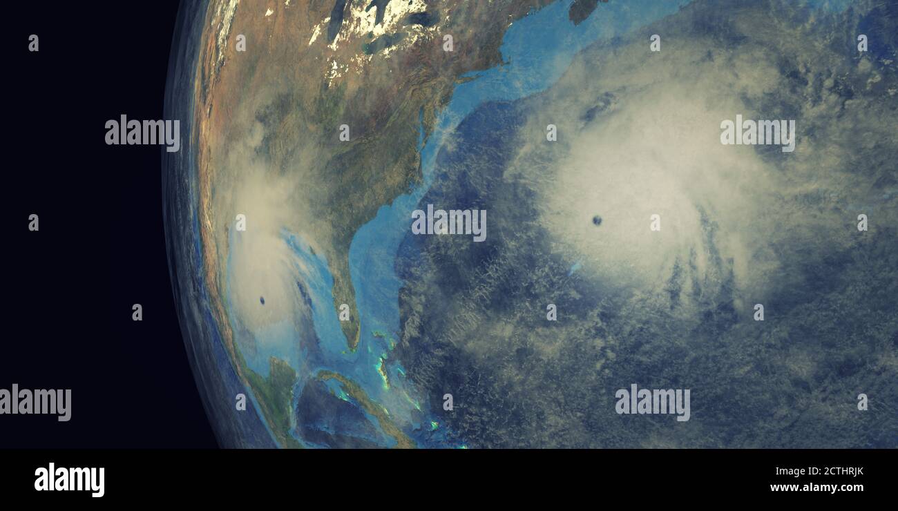 Hurricane Cloud shown from Space. Extremely detailed and realistic high ...