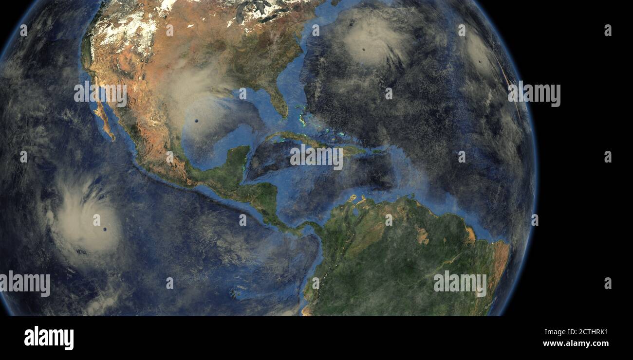 Hurricane Cloud shown from Space. Extremely detailed and realistic high ...