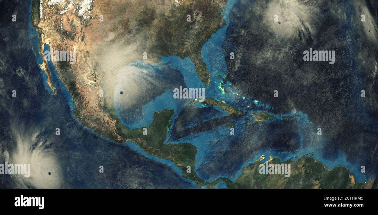 Hurricane Cloud shown from Space. Extremely detailed and realistic high ...