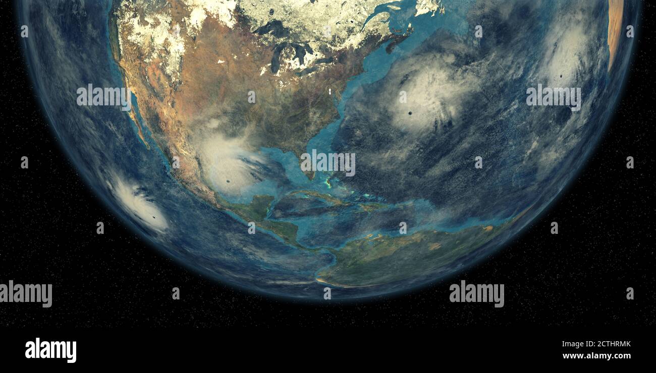 Hurricane Cloud shown from Space. Extremely detailed and realistic high ...