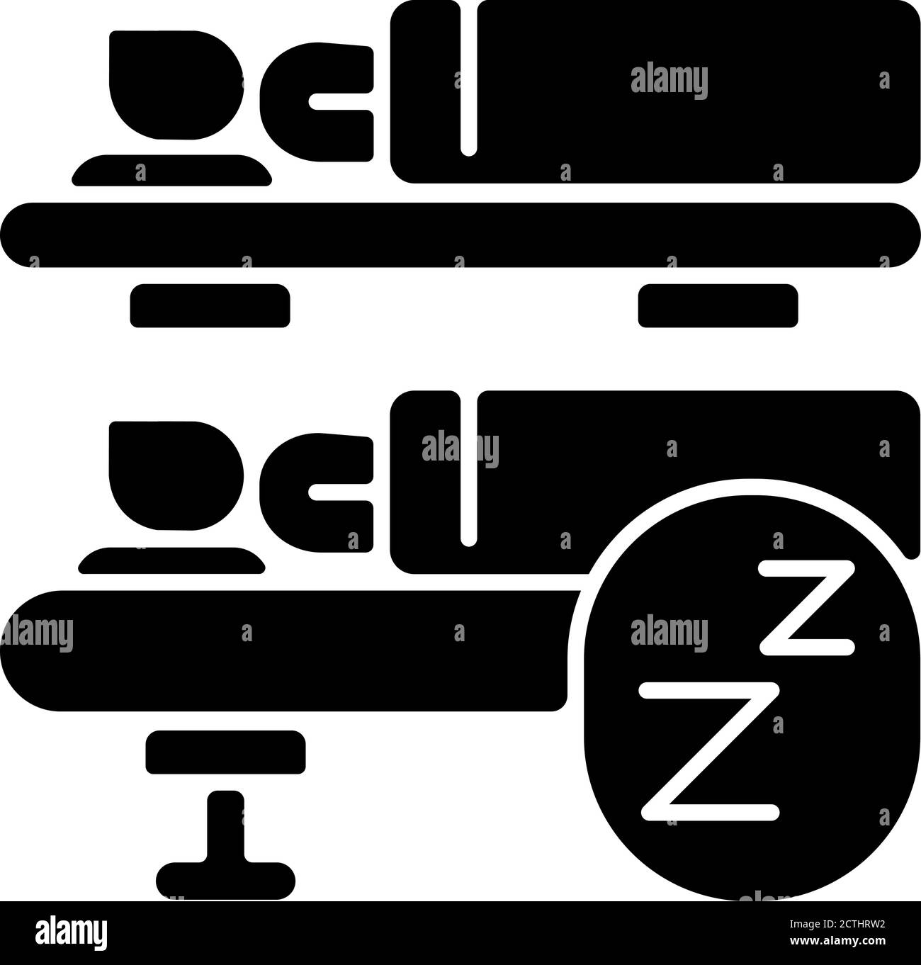 Negative sleeping Cut Out Stock Images & Pictures - Alamy