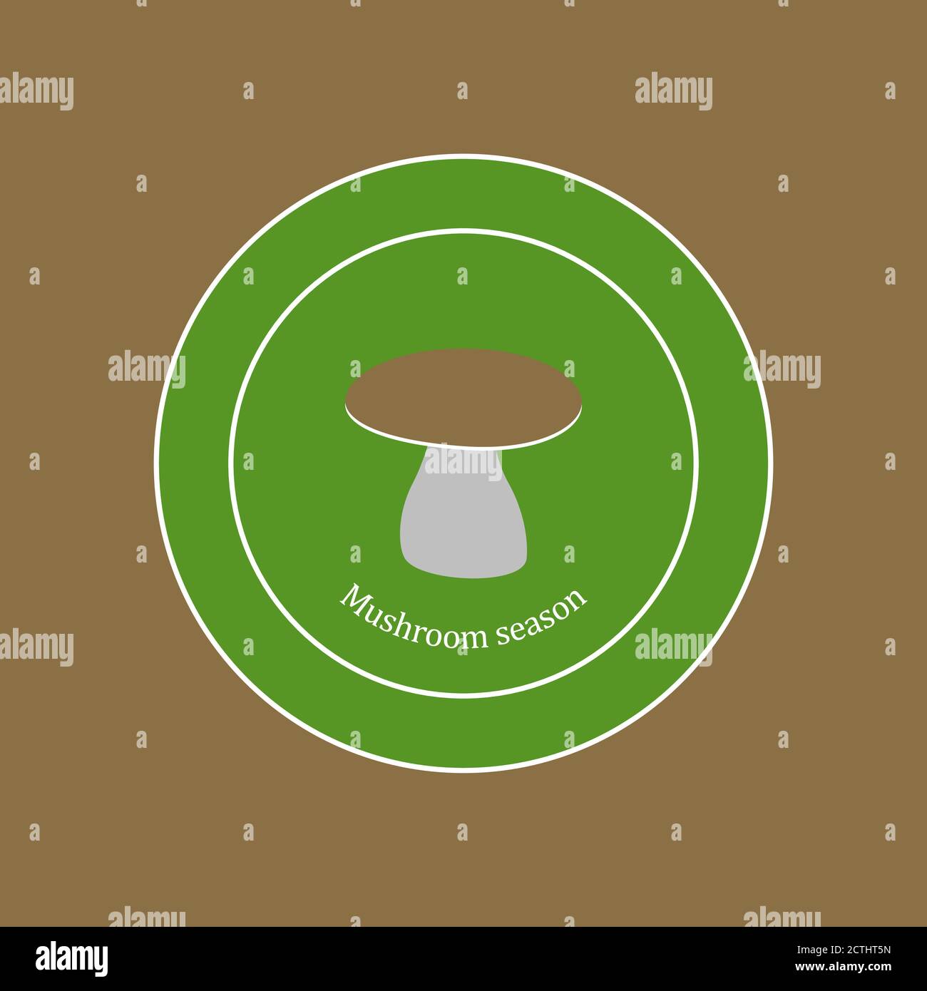 Forest porcini mushroom brown Stock Vector Images - Alamy