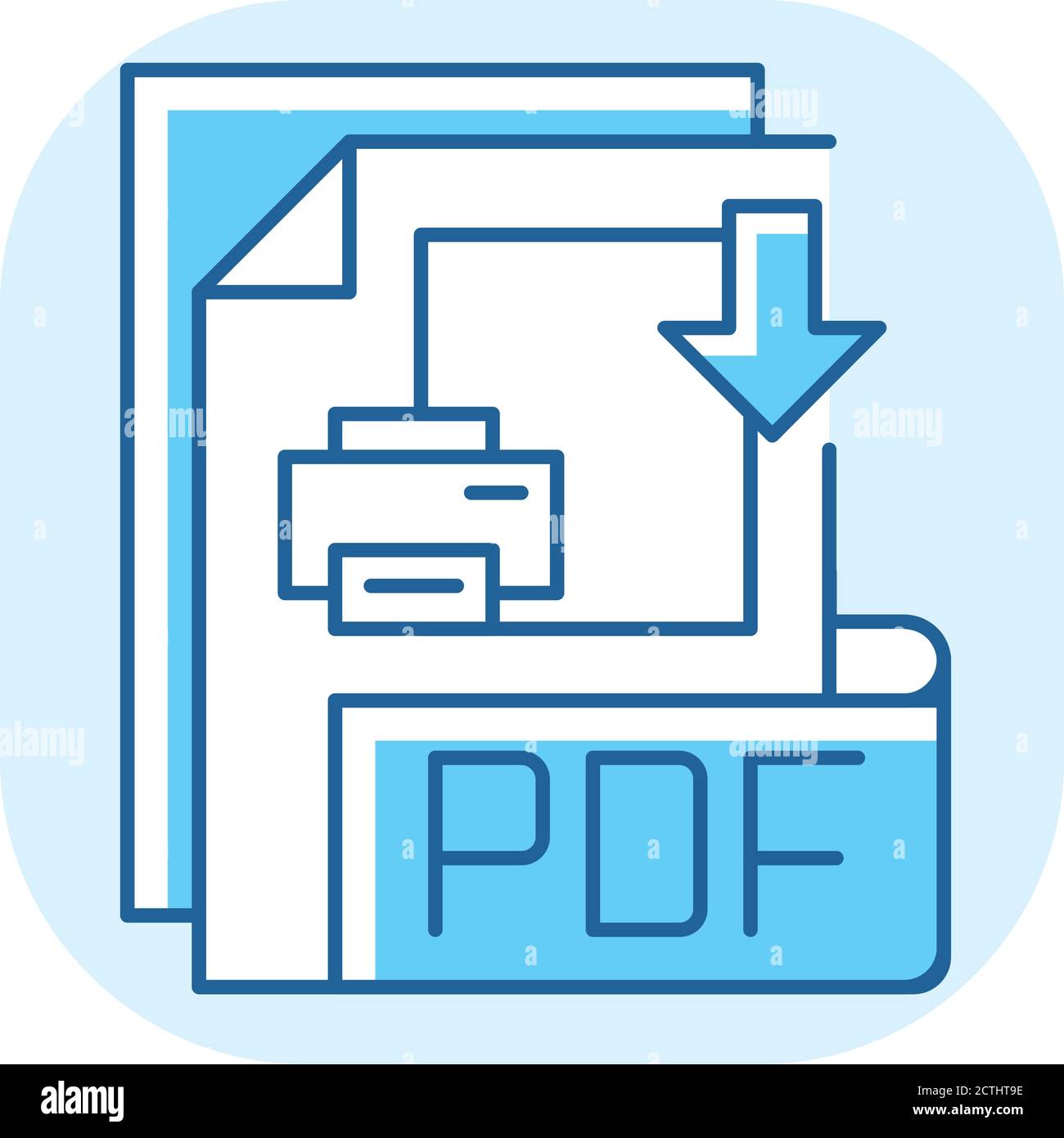 PDF file blue RGB color icon Stock Vector Image & Art - Alamy