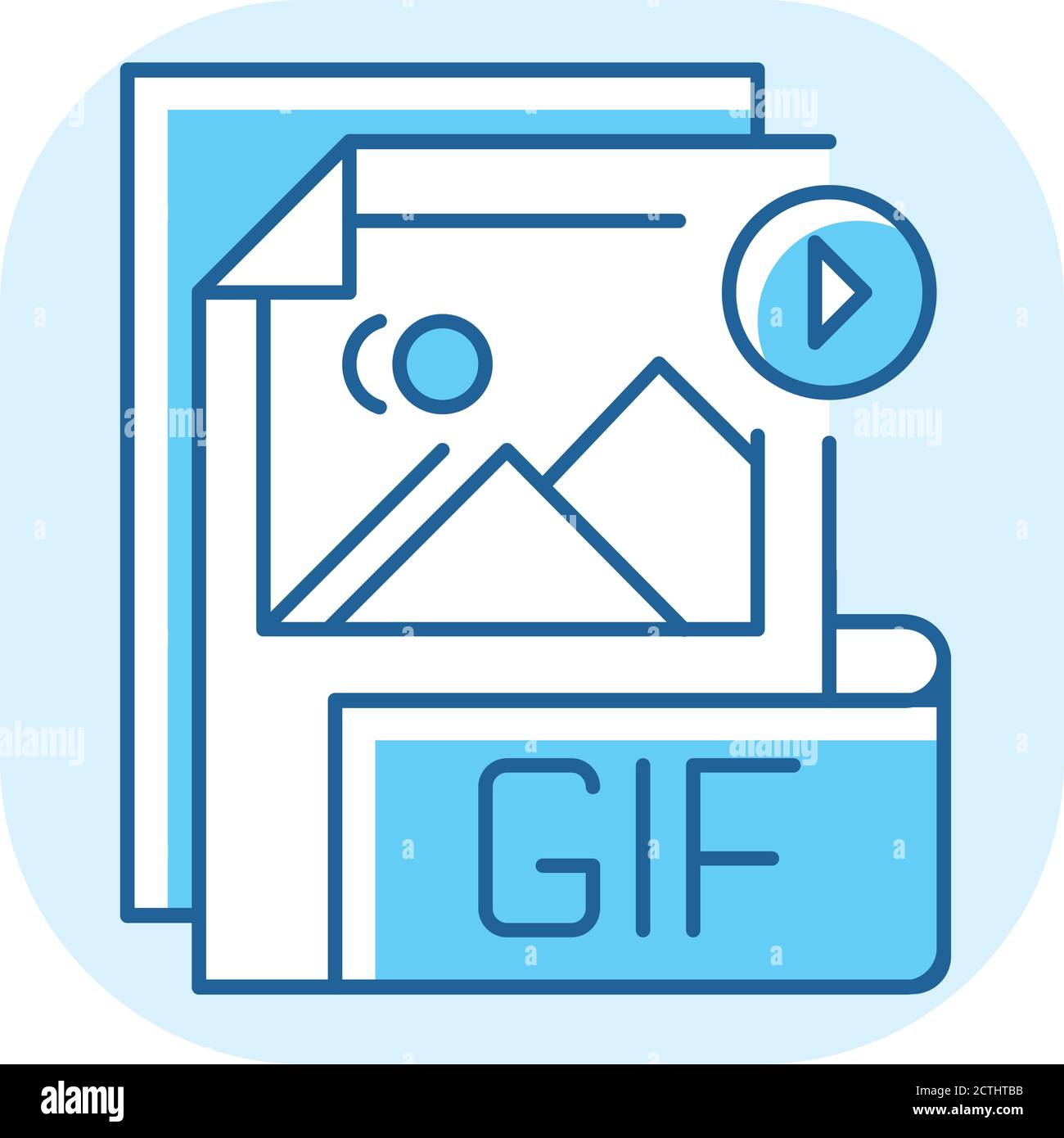 GIF file blue RGB color icon Stock Vector Image & Art - Alamy