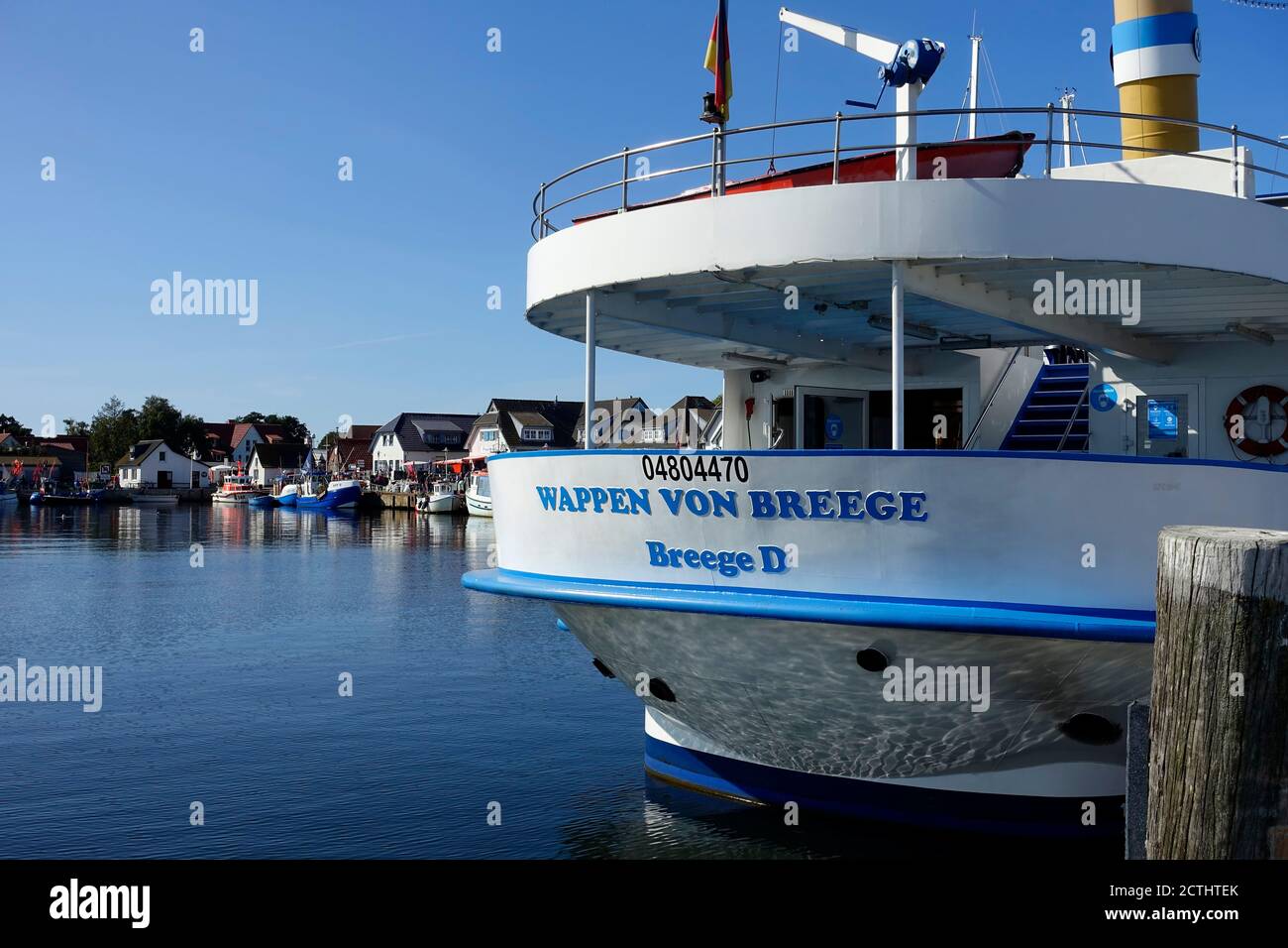 Excursion ship Wappen von Breege, Rügen, Mecklenburg-Western Pomerania ...