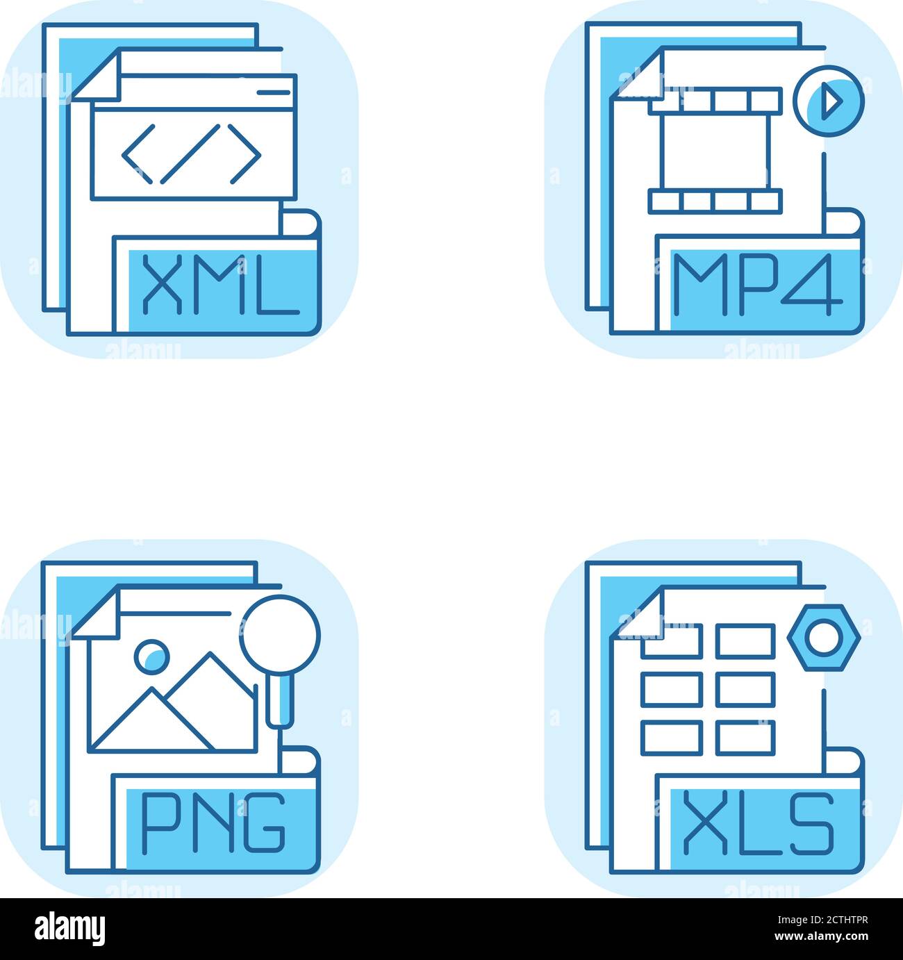 Internet download file types hi-res stock photography and images - Alamy