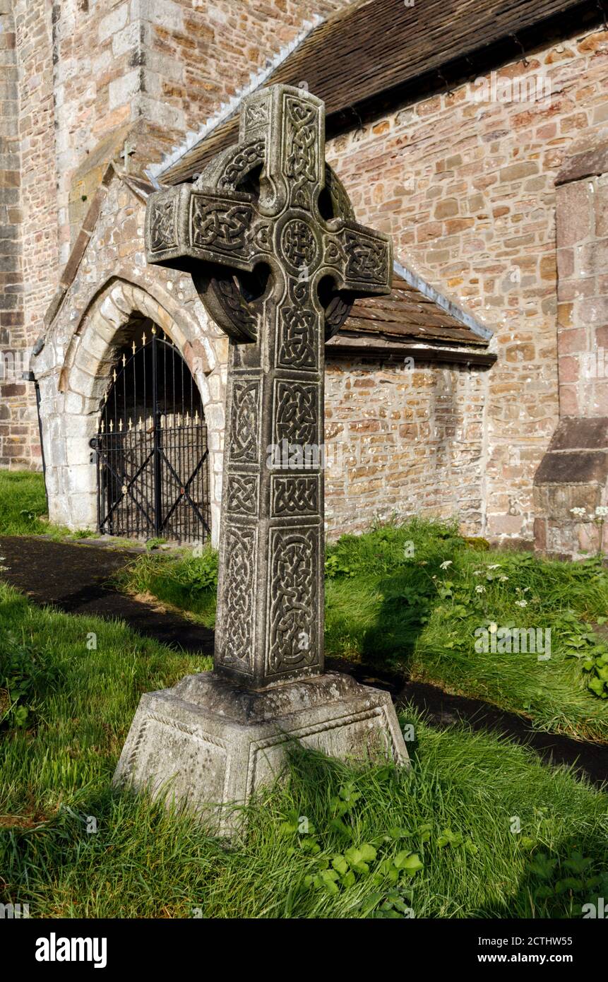 Victorian gravestone at All Hallows Church. Great Mitton, Ribble Valley ...