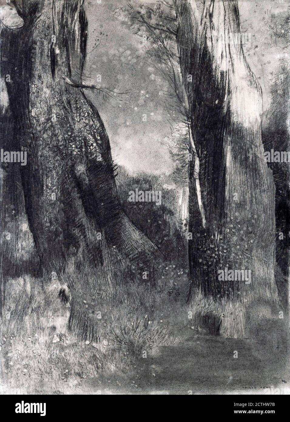 Charcoal Drawing Abstract People