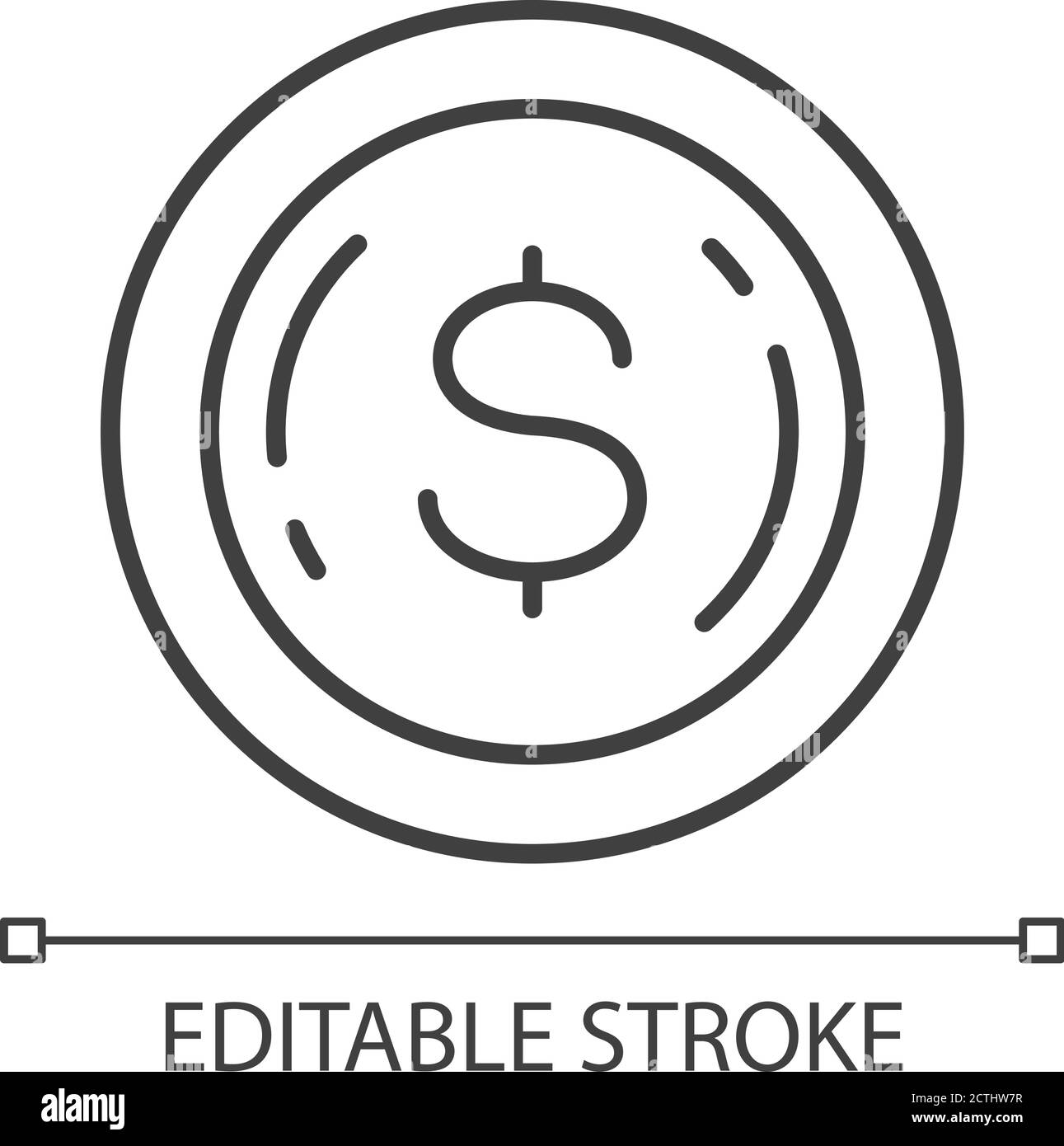 Commemorative coin linear icon Stock Vector Image & Art - Alamy