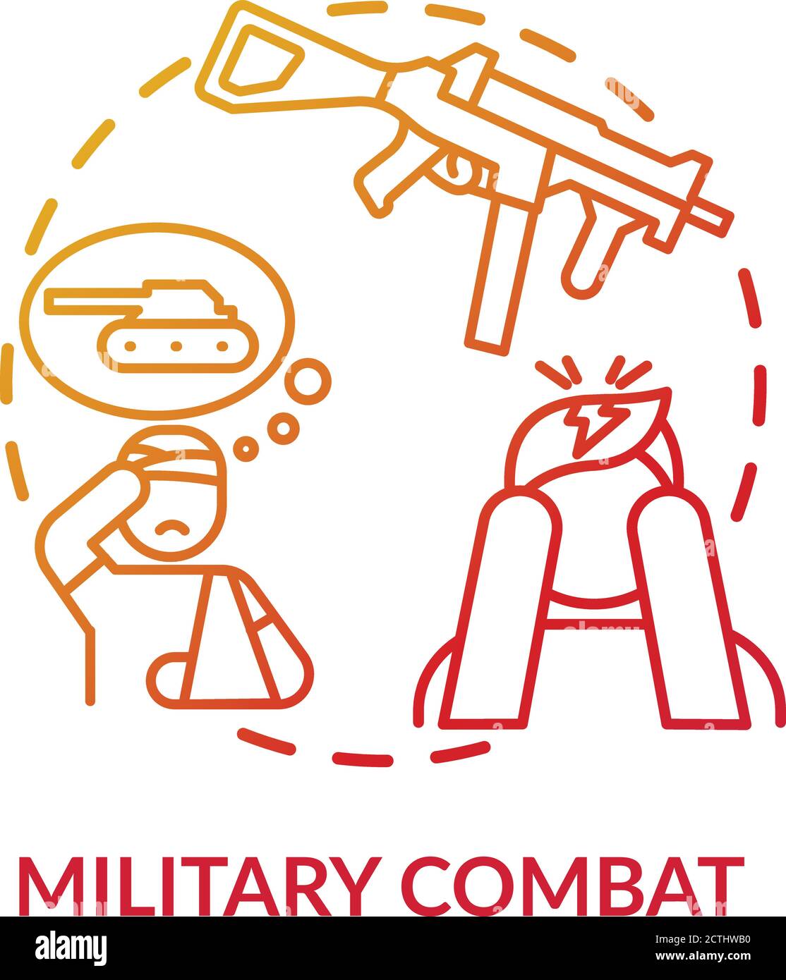 Military combat concept icon Stock Vector Image & Art - Alamy