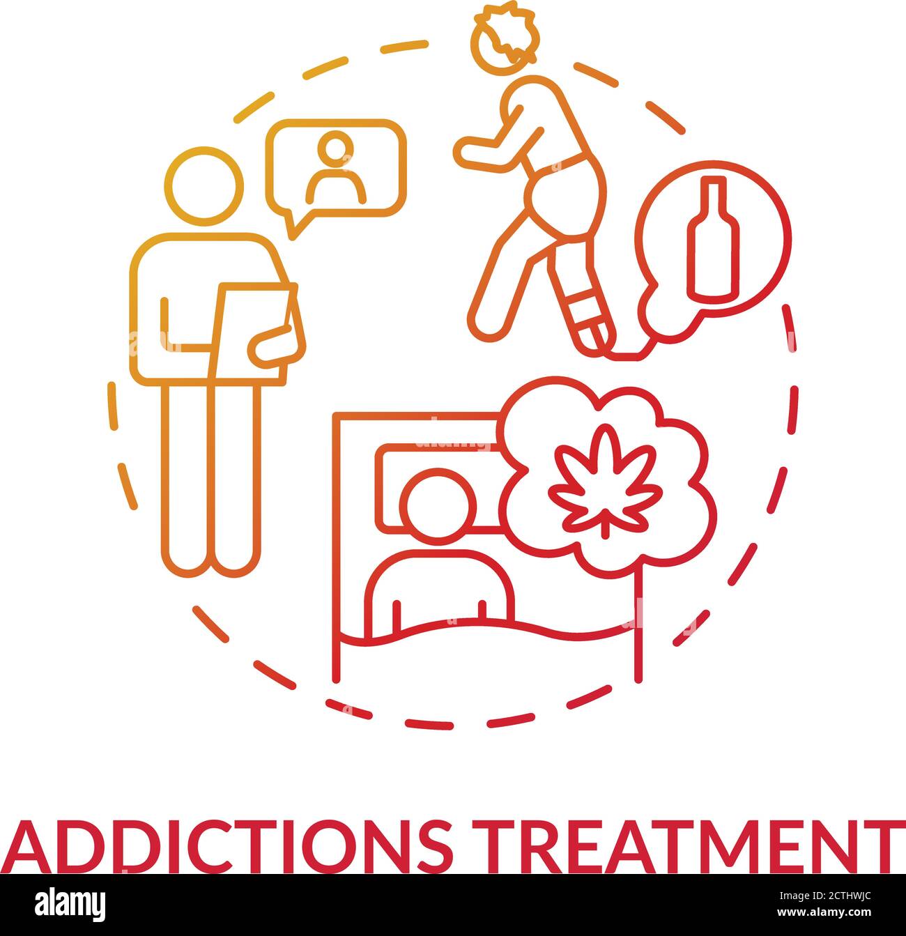 Drug addiction brain Stock Vector Images - Alamy