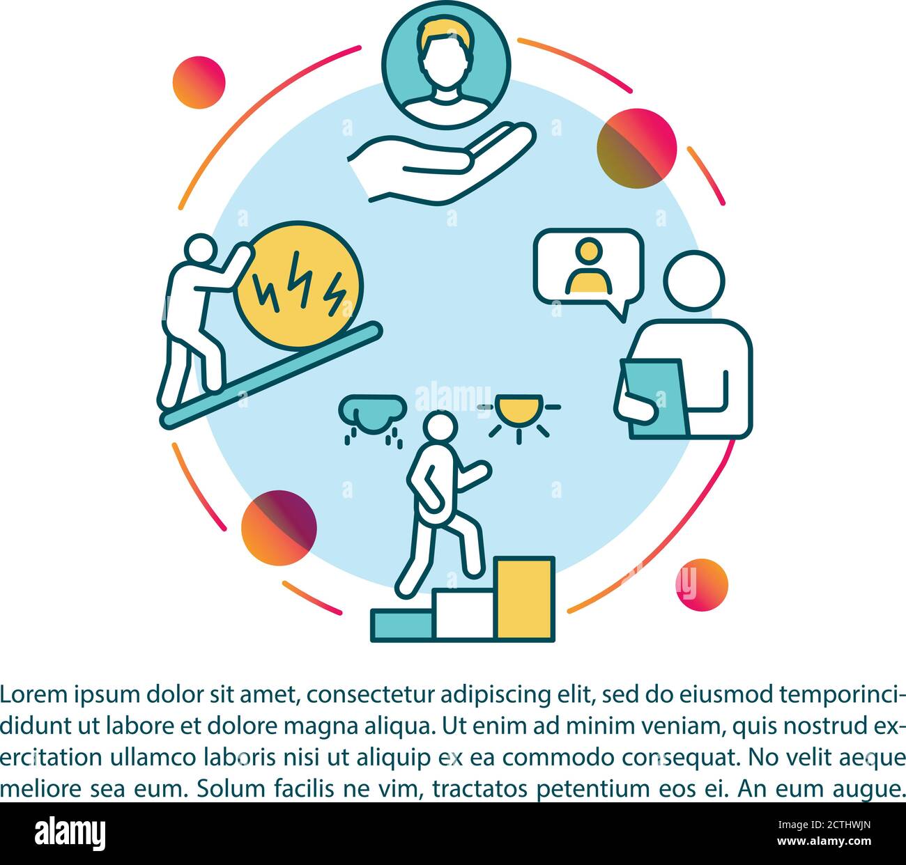 Posttraumatic growth concept icon with text Stock Vector Image & Art ...