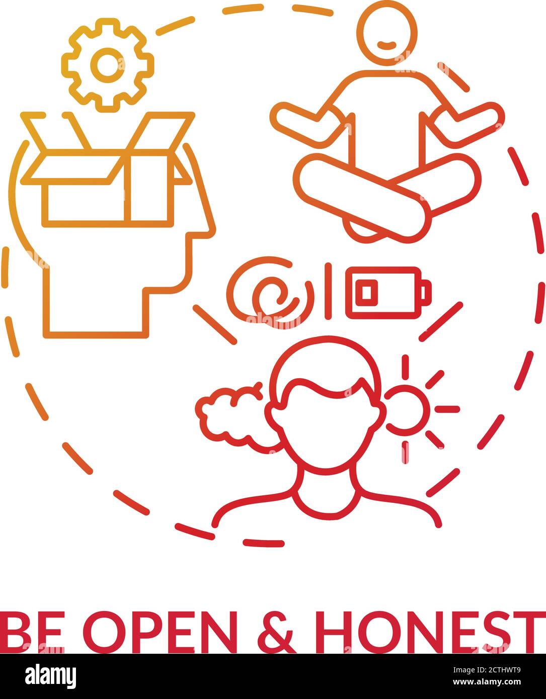 Be open and honest concept icon Stock Vector Image & Art - Alamy