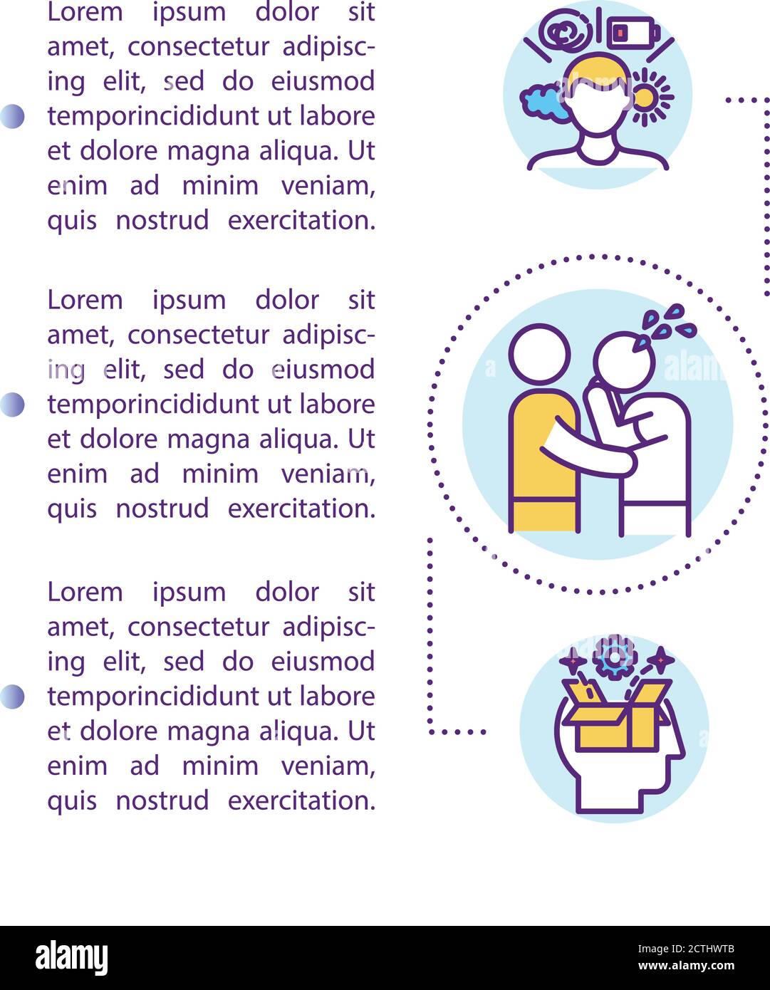 Psychological support concept icon with text Stock Vector Image & Art ...