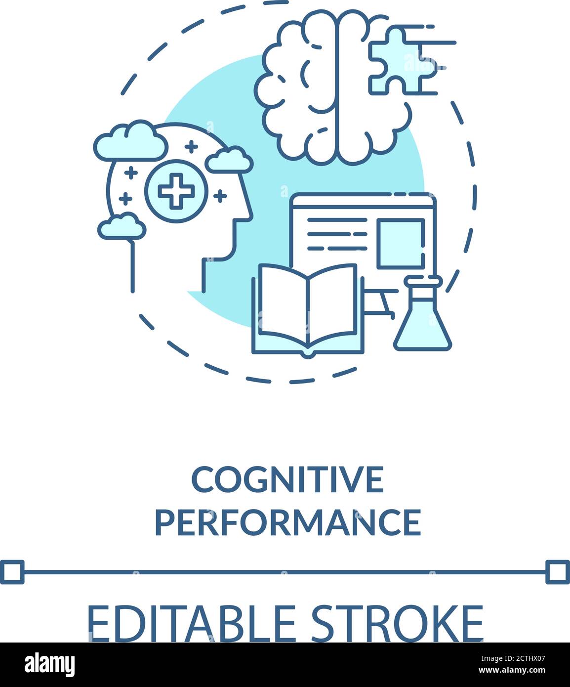 Cognitive performance concept icon Stock Vector Image & Art - Alamy