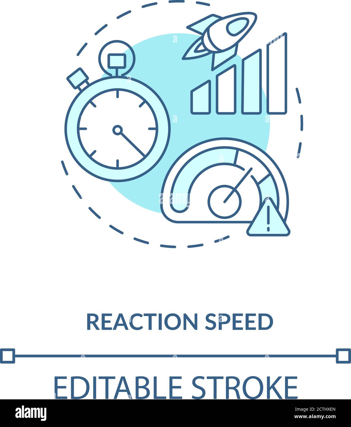Reaction speed concept icon Stock Vector Image & Art - Alamy