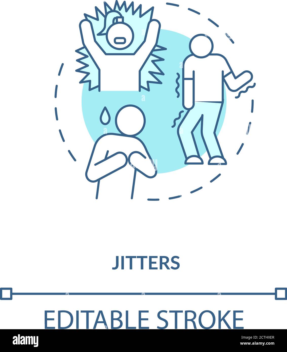 Jitters concept icon Stock Vector Image & Art - Alamy