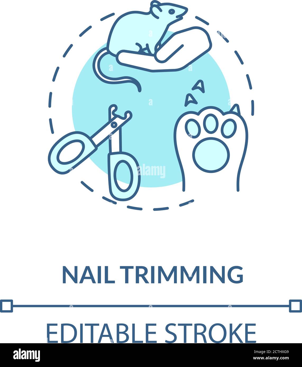 Nail trimming concept icon Stock Vector Image & Art - Alamy