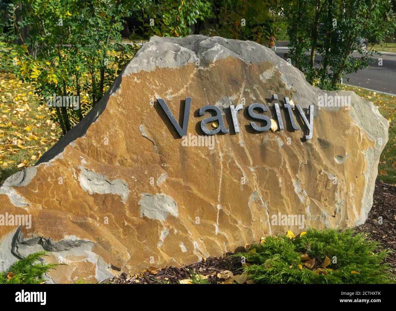The varsity sign hi-res stock photography and images - Alamy