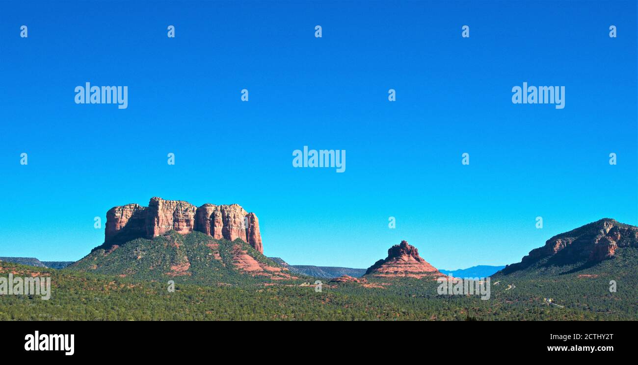 Cathedral Rock and Bell Rock, Sedona Arizona Stock Photo - Alamy