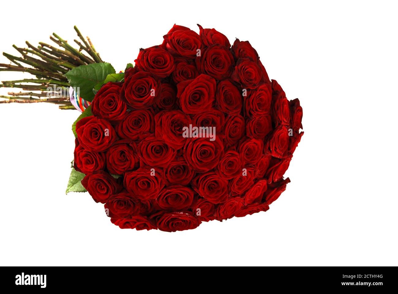 Bunch of red roses isolated on the white background Stock Photo - Alamy